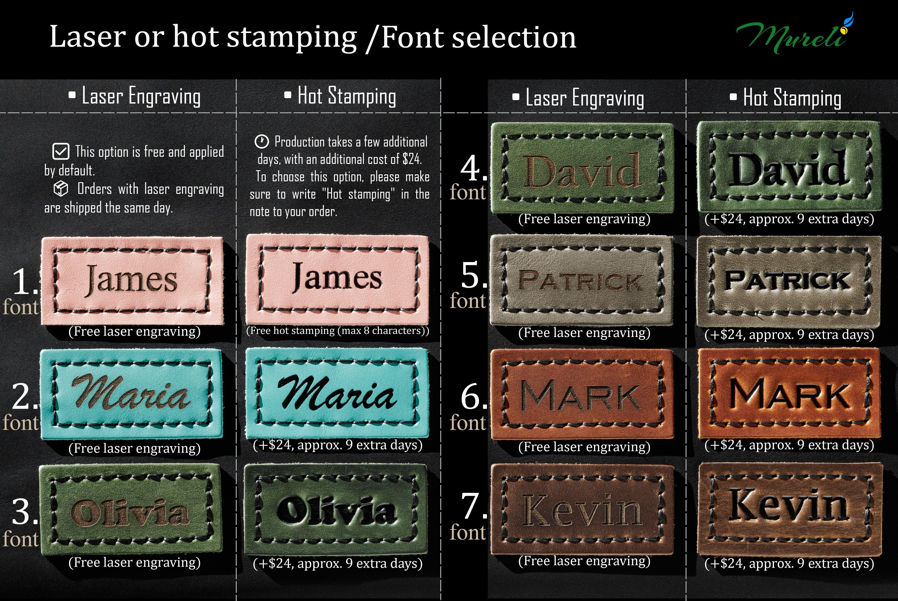 Laser Engraving vs Hot Stamping on Leather – Which Is Better? | Mureli ...